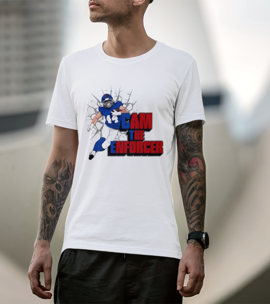Cam The Enforcer New York Giants Football Player T-Shirt