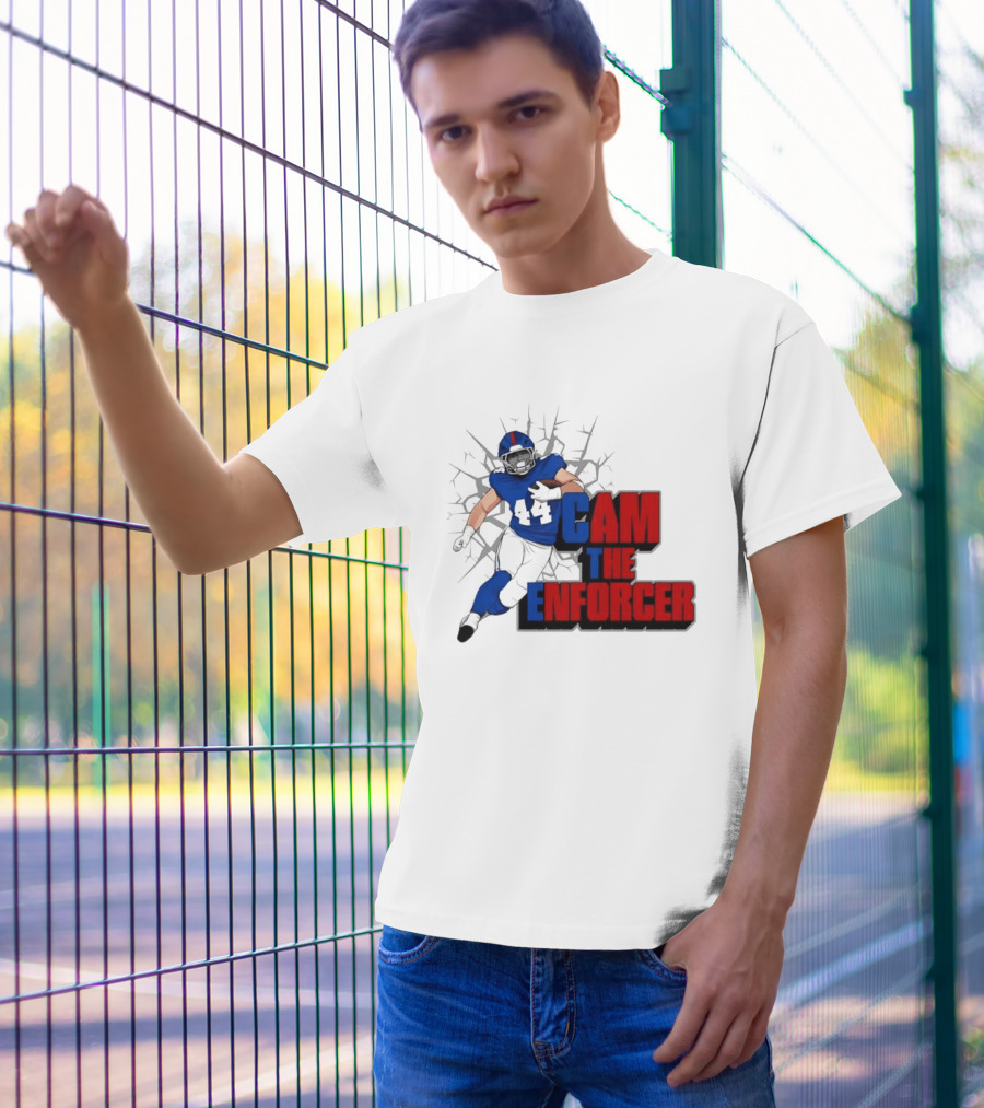 Cam The Enforcer New York Giants Football Player T-Shirt