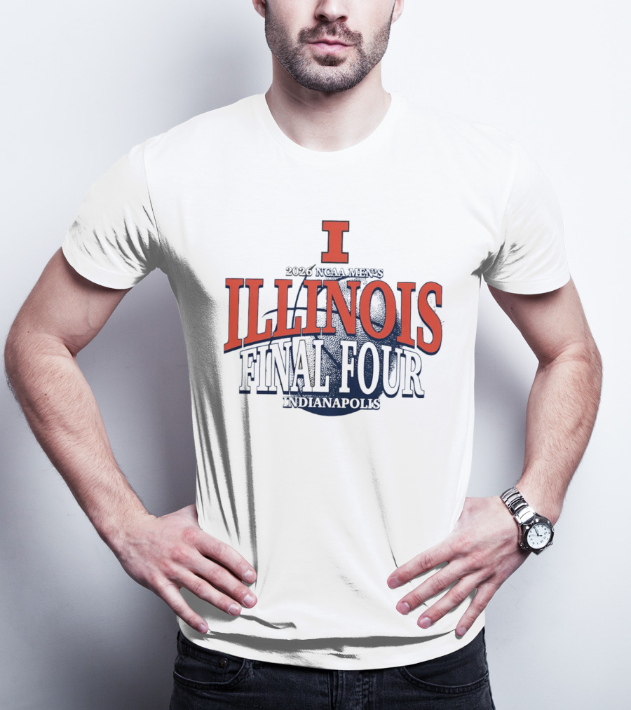Illinois Basketball 2026 NCAA Men's Final Four Indianapolis T-Shirt