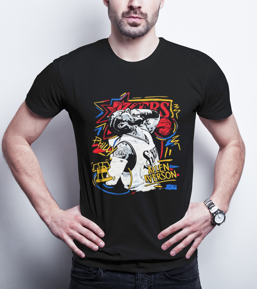 Allen Iverson Sixers Philly Basketball Legend T-Shirt