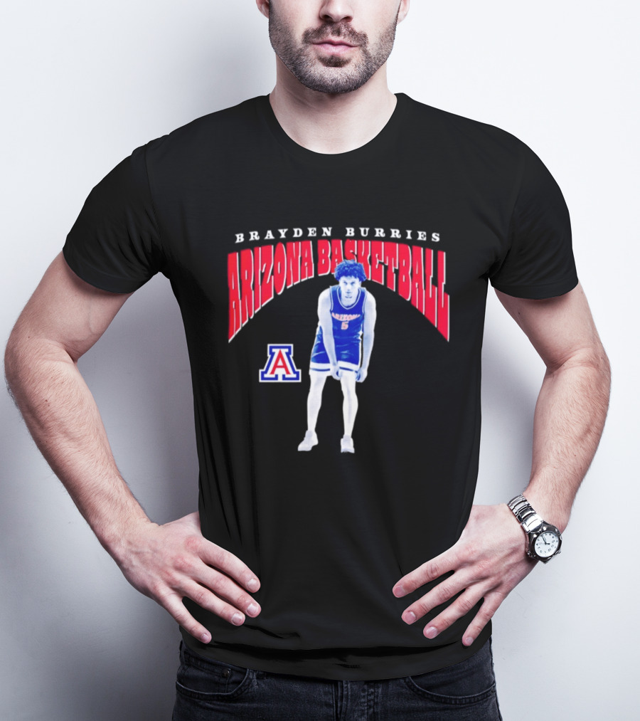 Brayden Burries Arizona Basketball 90s T-Shirt