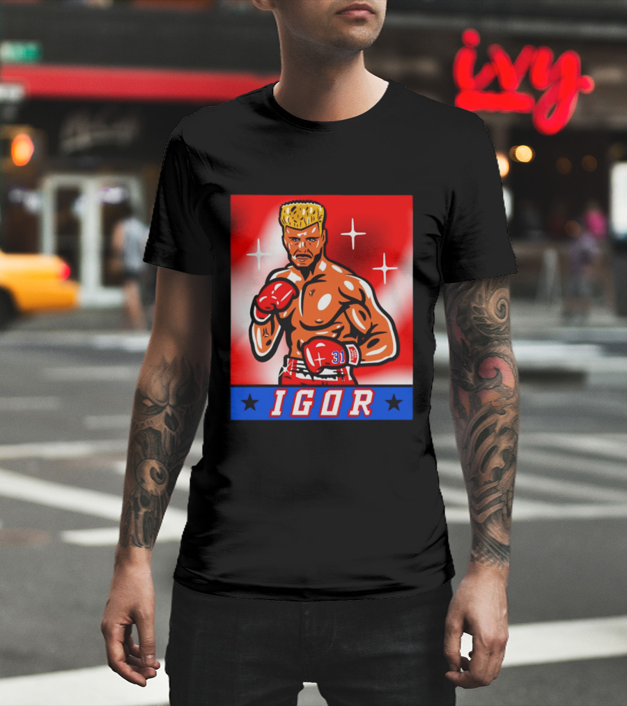 Igor Drago I Must Break You New York Rangers Boxing T-Shirt