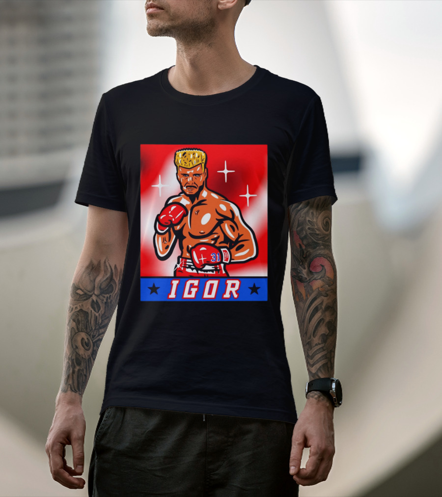 Igor Drago I Must Break You New York Rangers Boxing T-Shirt