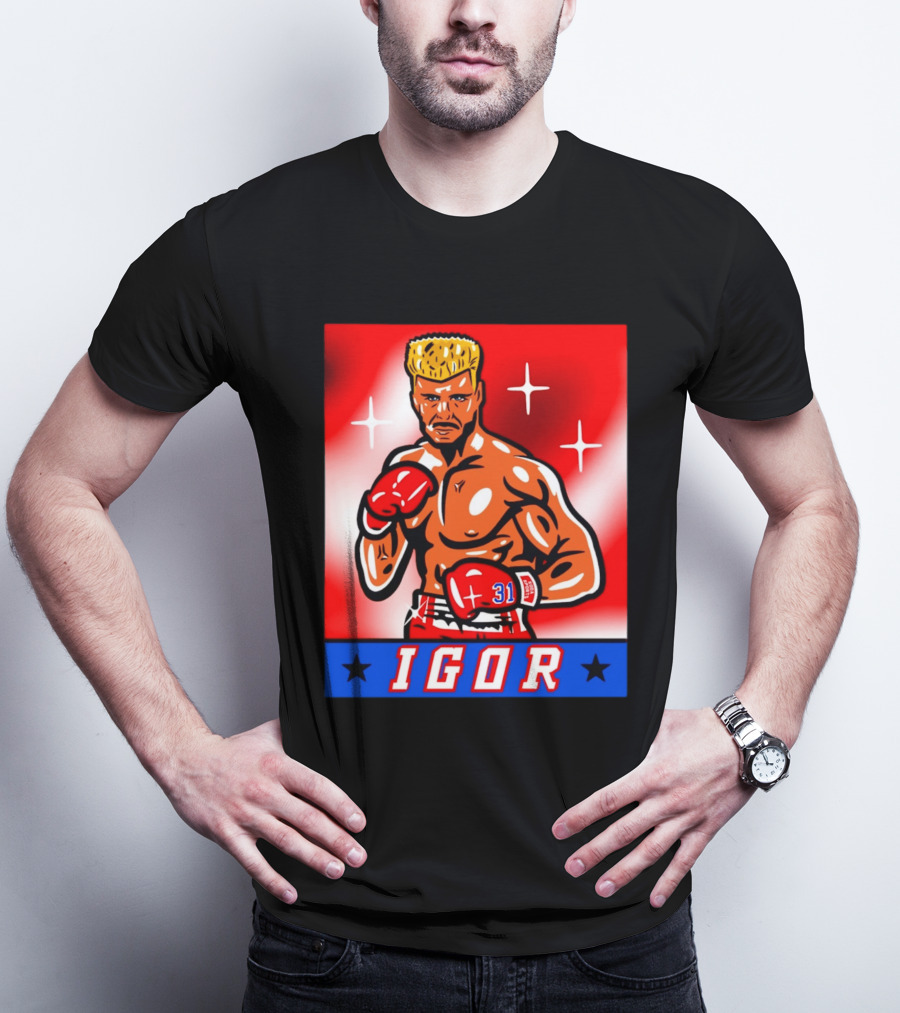 Igor Drago I Must Break You New York Rangers Boxing T-Shirt