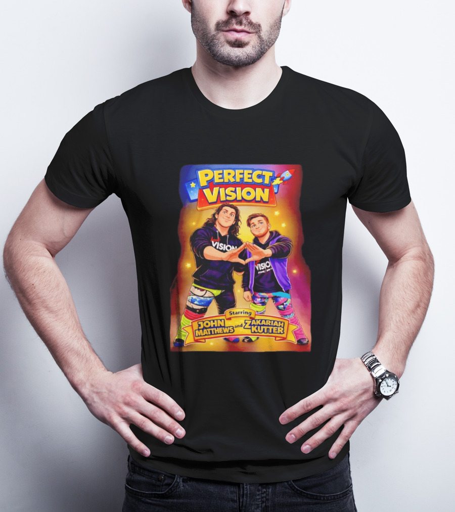 Perfect Vision Starring John Matthews And Zakariah Kutter Rocket T-Shirt
