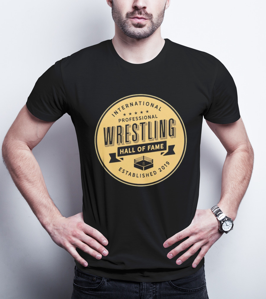 International Professional Wrestling Hall Of Fame Established 2019 Circle T-Shirt