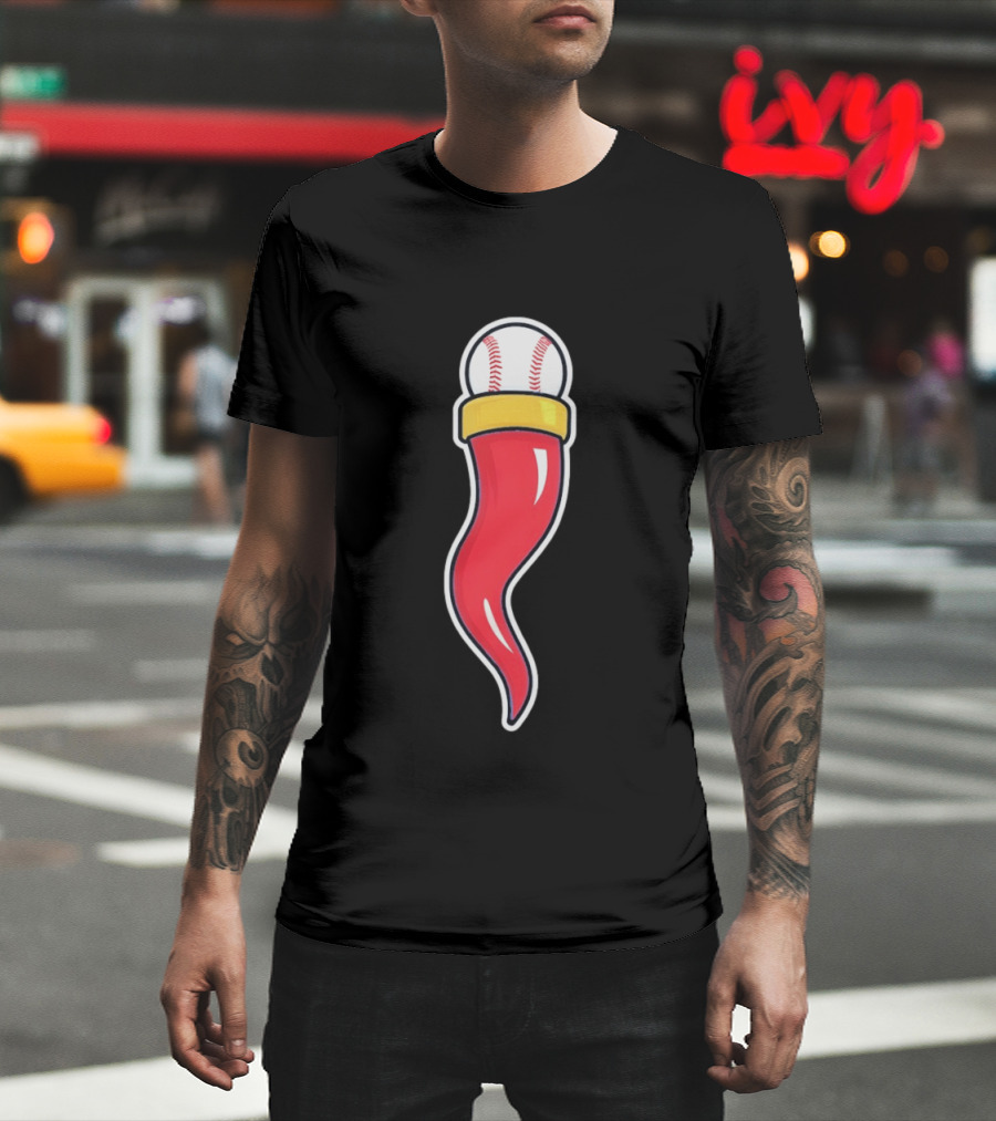Cornicello Baseball Charm World T-Shirt