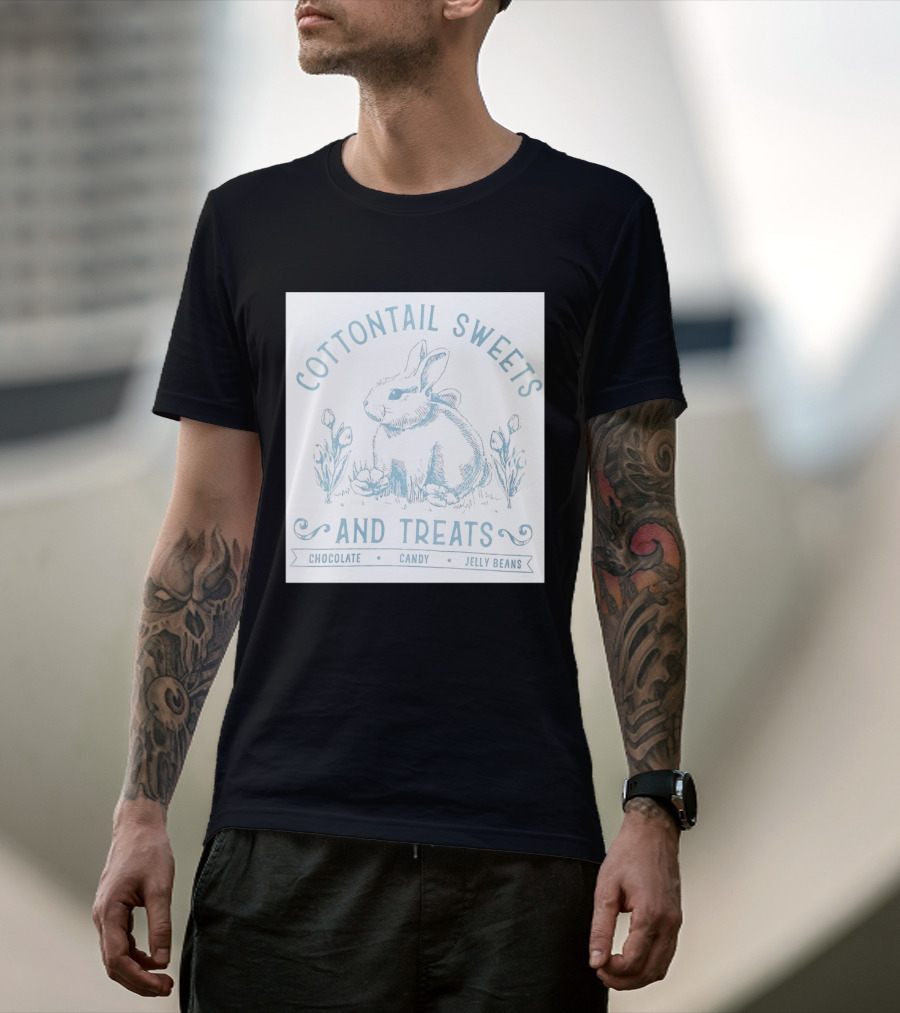 Cottontail Sweets And Treats Chocolate Candy Jelly Beans T-Shirt