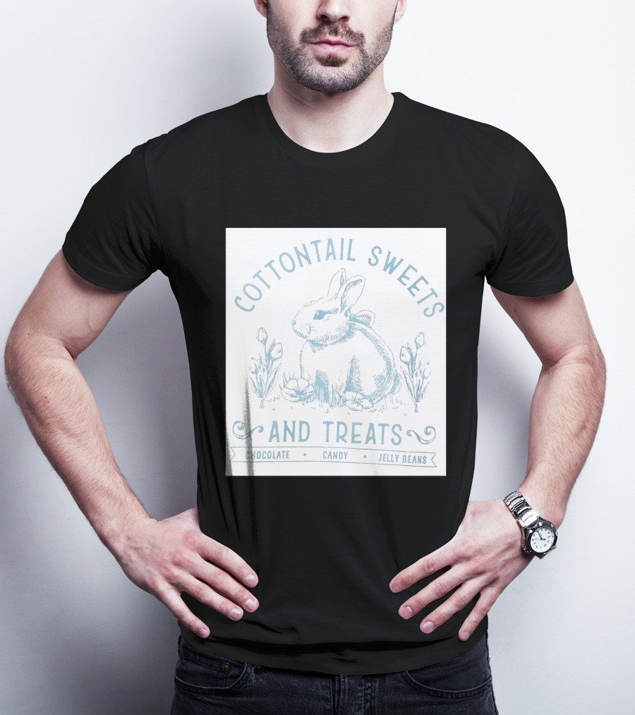 Cottontail Sweets And Treats Chocolate Candy Jelly Beans T-Shirt