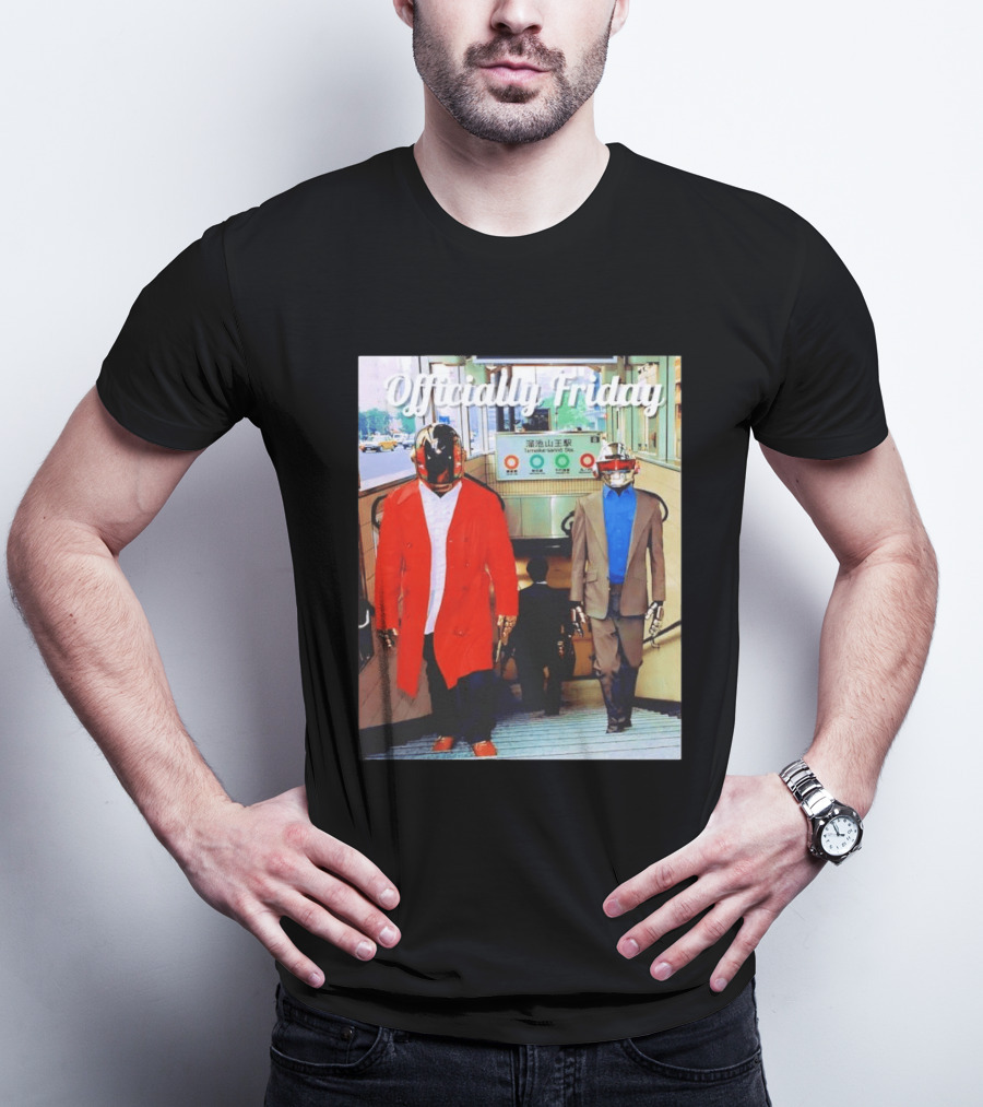 Daft Punk Officially Friday Tokyo Subway Entrance T-Shirt