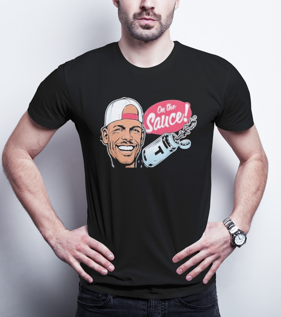 Joey Swoll On The Sauce Smiling Cartoon Character With Salt Shaker T-Shirt