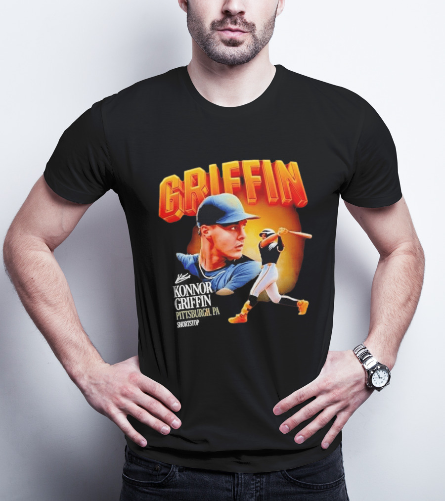 Griffin Pittsburgh Debut Konnor Baseball Shortstop Collage T-Shirt