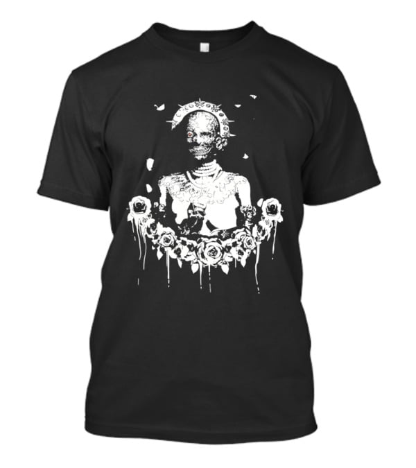 Liliya Skeleton Floral Halo T-Shirt