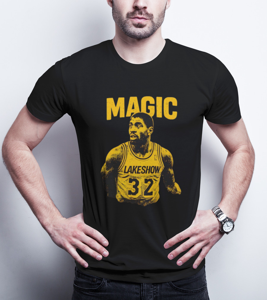 Magic Johnson Lakers Lakeshow 32 Basketball Legend T-Shirt
