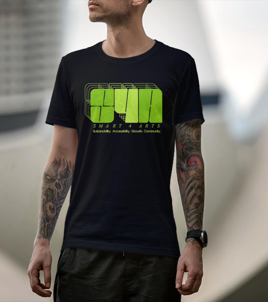 SMART 4 ARTS Sustainability Accessibility Growth Community Leaf T-Shirt