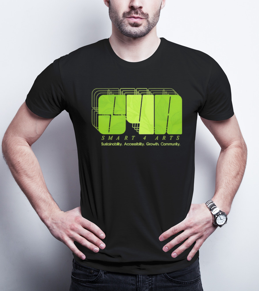 SMART 4 ARTS Sustainability Accessibility Growth Community Leaf T-Shirt