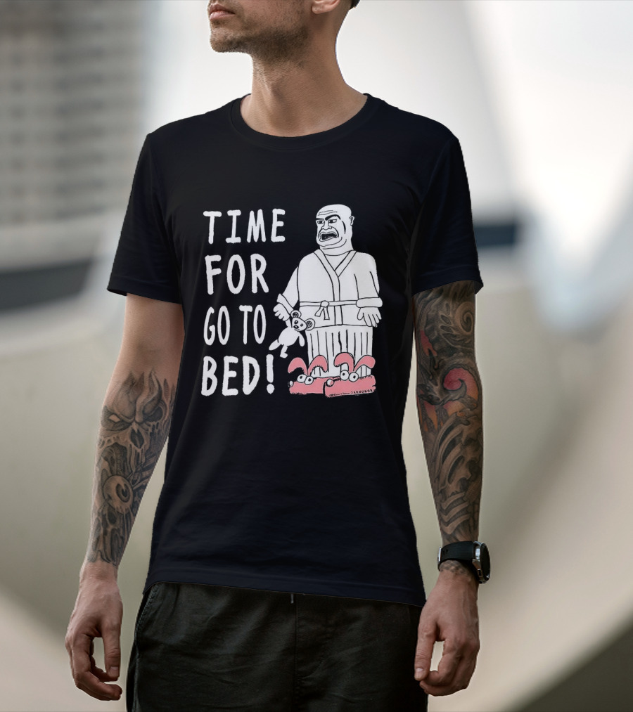 TIME FOR GO TO BED Pajamas And Slippers T-Shirt