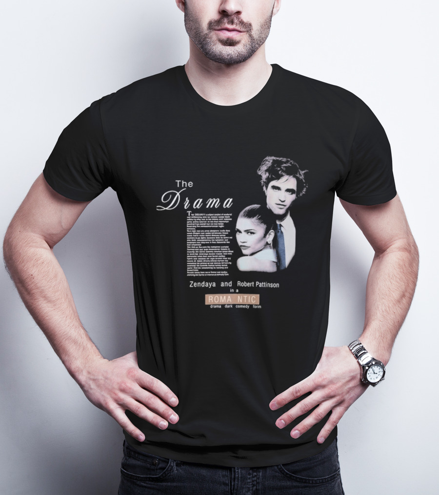 The Drama Zendaya And Robert Pattinson Romantic Fantasy 1980s T-Shirt
