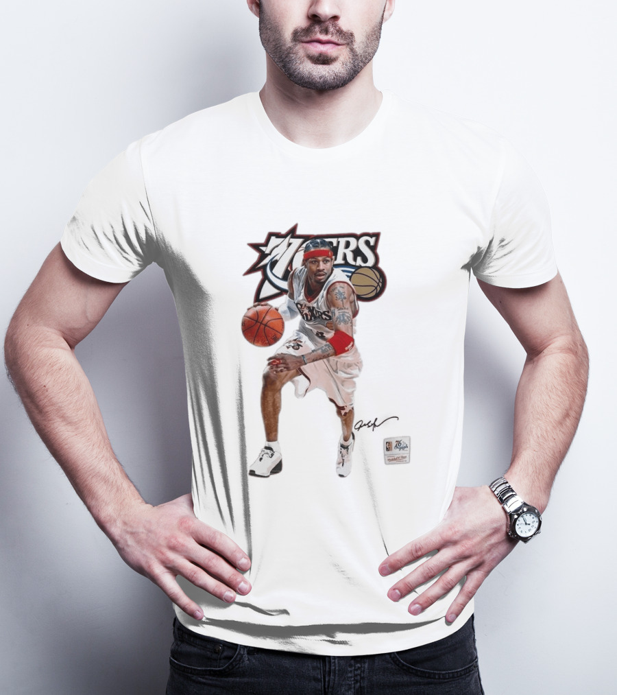 Allen Iverson Philadelphia 76ers Legendary Playmaker Basketball T-Shirt