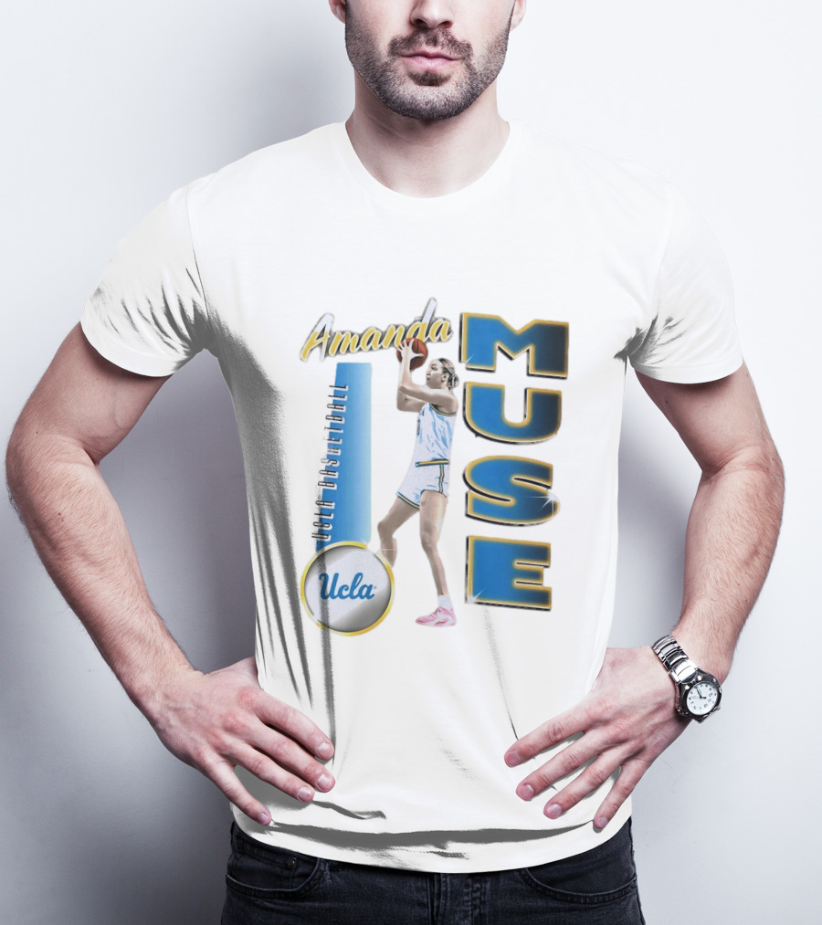 Amanda Muse UCLA Bruins Basketball Player Stylish Blue And Gold T-Shirt