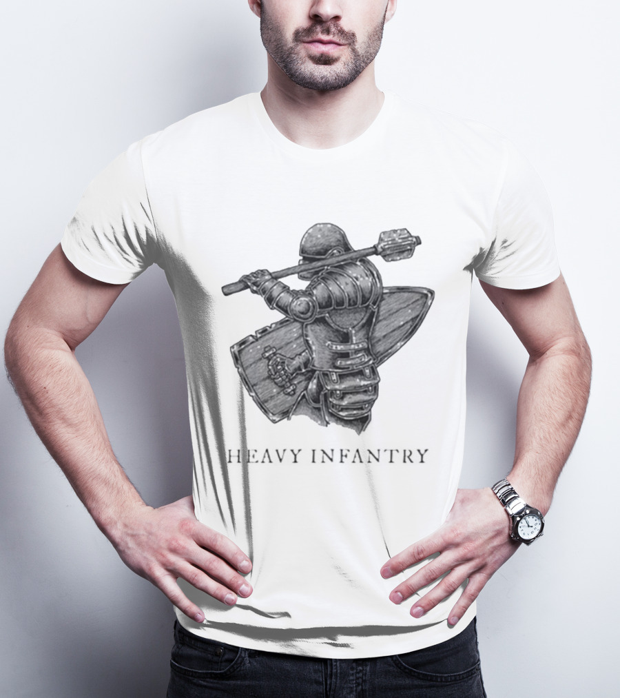 Fighter With Mace Heavy Infantry Team Infantry T-Shirt