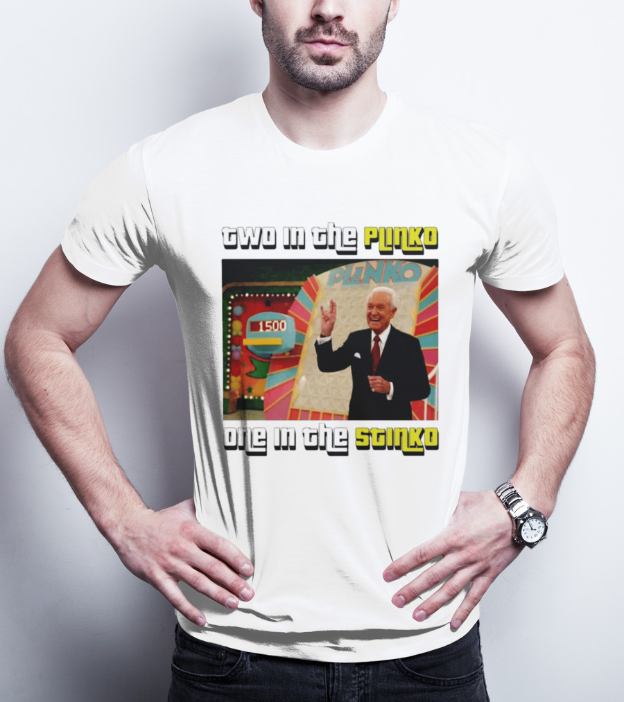 Two In The Plinko One In The Stinko Plinko Game Show Host With Scoreboard T-Shirt