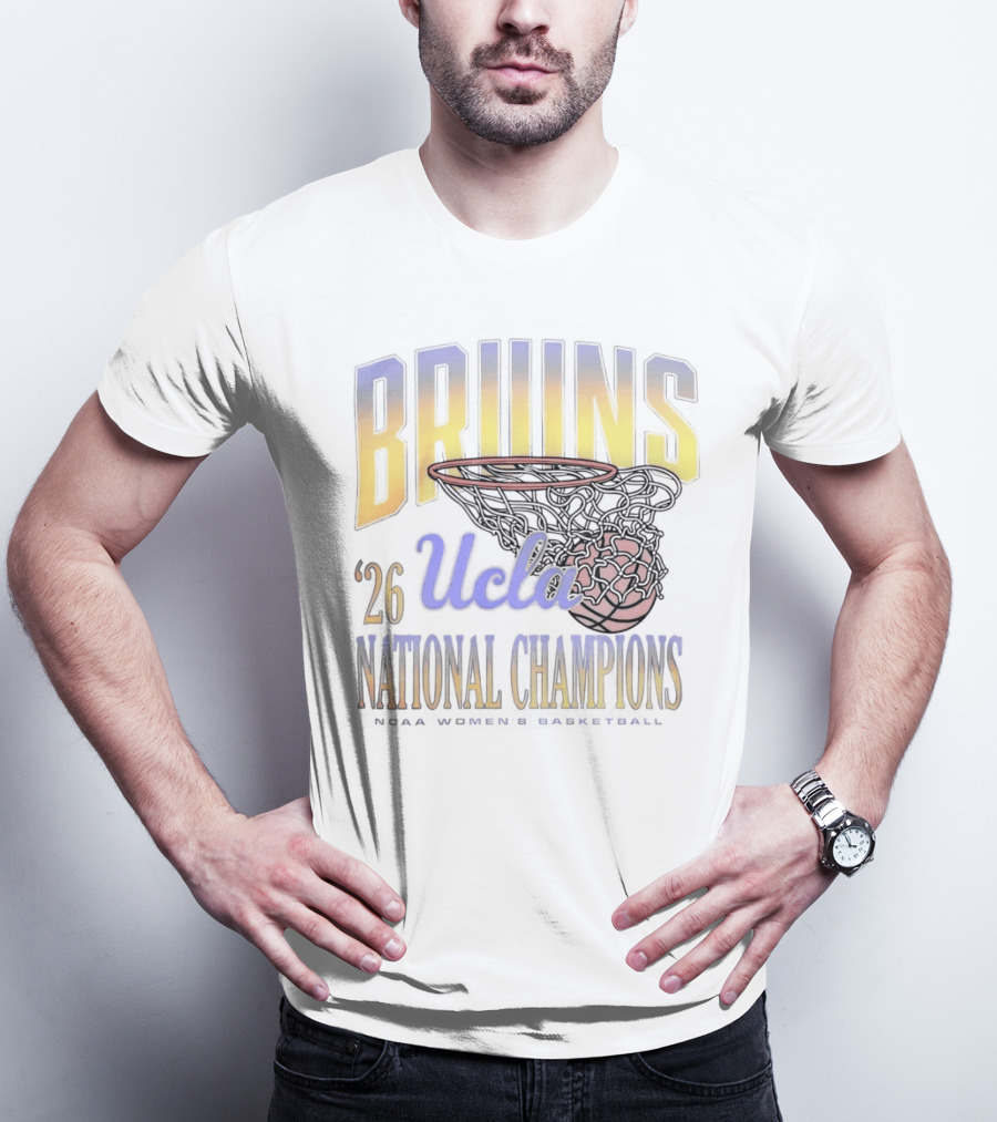 BRUINS UCLA '26 NATIONAL CHAMPIONS Basketball Hoop T-Shirt