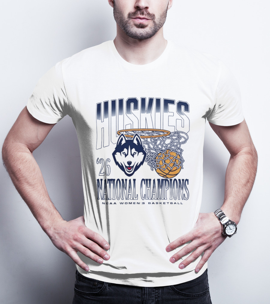 Huskies 2026 National Champions NCAA Women's Basketball T-Shirt