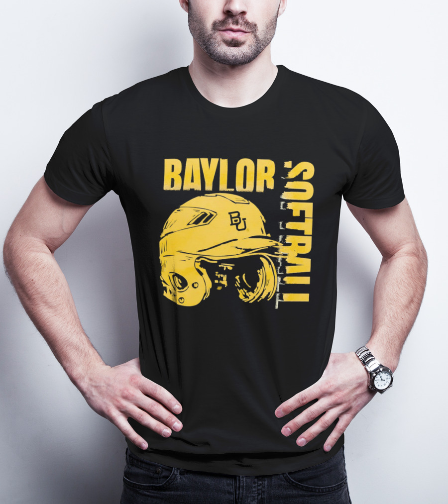 Baylor Softball BU Helmet T-Shirt