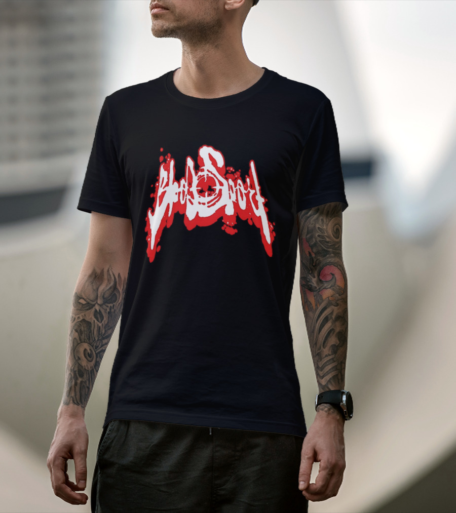 Bloodsport Distressed Font Red T-Shirt