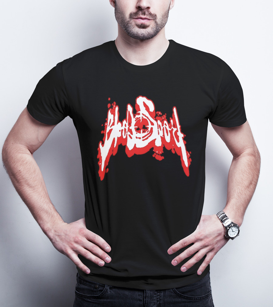 Bloodsport Distressed Font Red T-Shirt