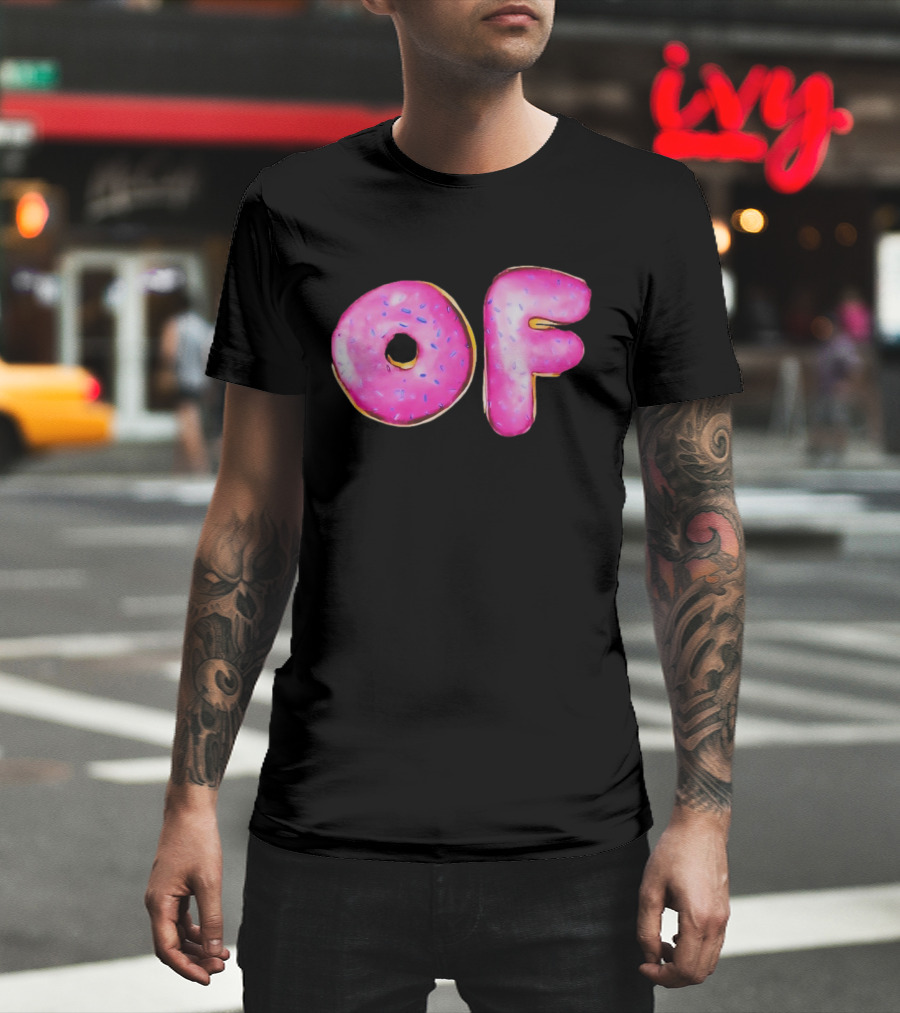 Donut Design OF Pink Sprinkles T-Shirt