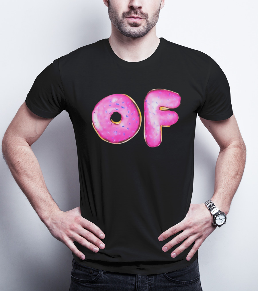 Donut Design OF Pink Sprinkles T-Shirt