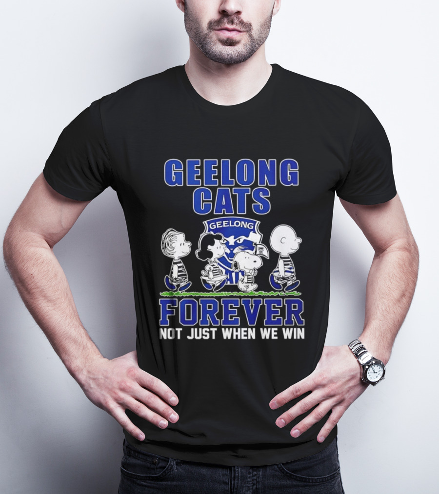 Geelong Cats Peanuts Forever Not Just When We Win T-Shirt