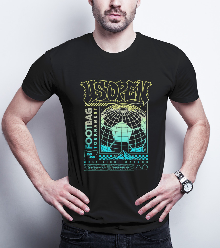 US Open Footbag Tournament 2026 West Linn Oregon Event T-Shirt
