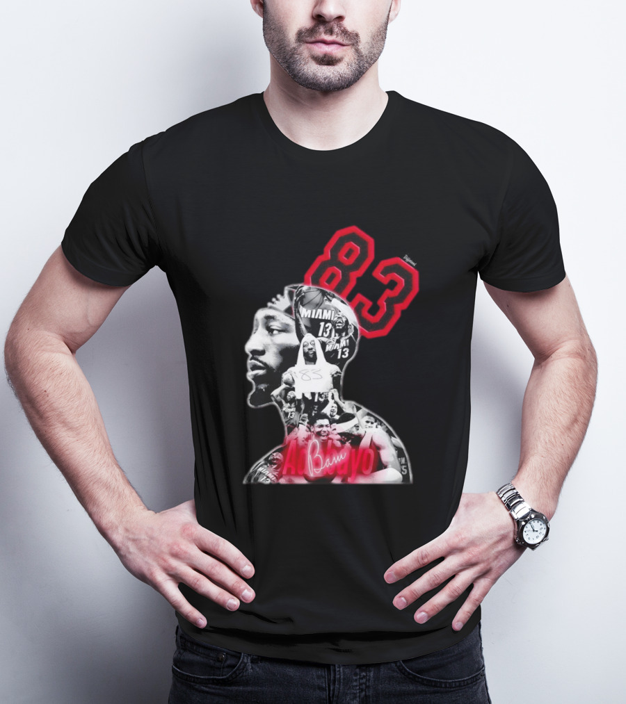 Bam Adebayo 83 Miami Heat 13 NBA Basketball T-Shirt