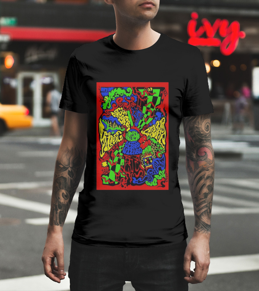 King Gizzard And The Lizard Wizard New York Forest Hills 8 20 2026 Psychedelic T-Shirt