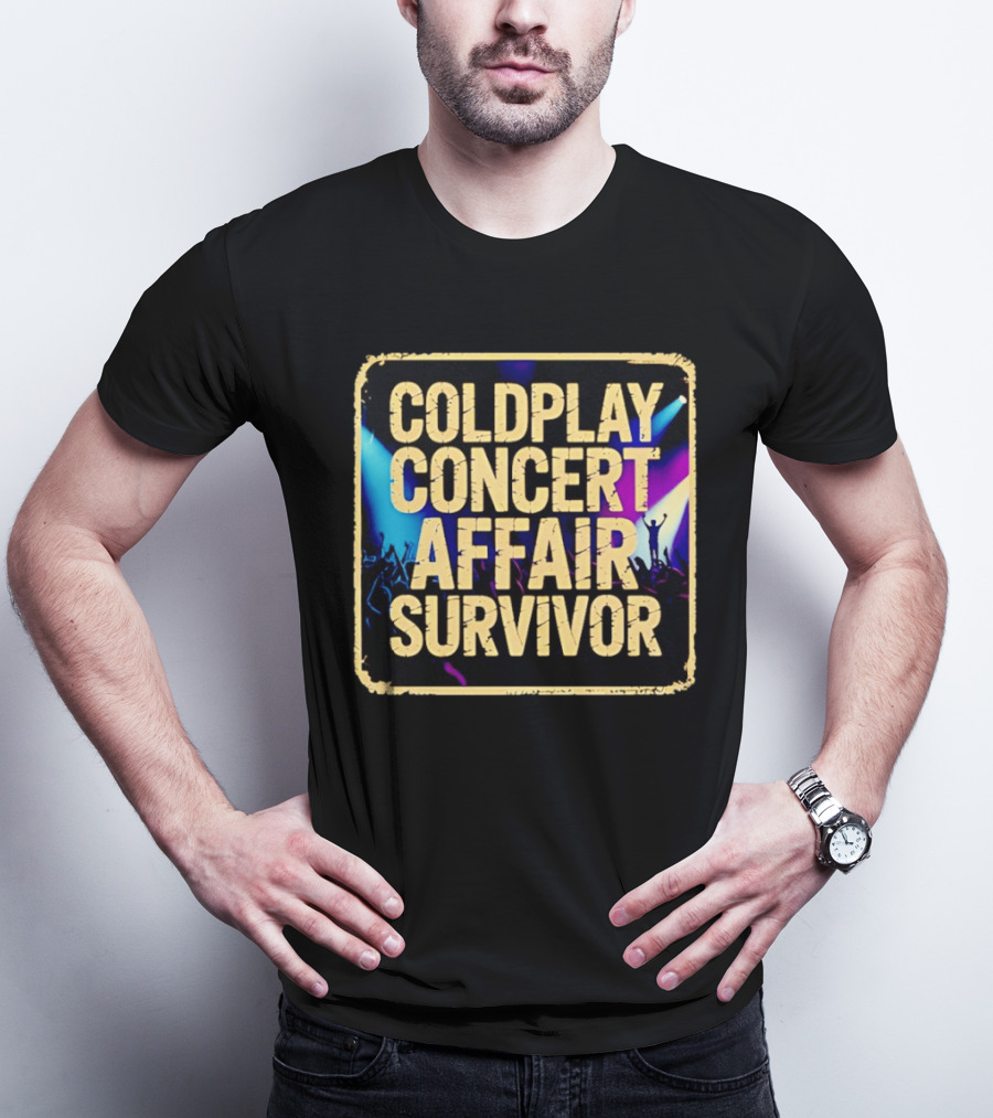 Coldplay Concert Affair Survivor Vibrant Lights Music Festival T-Shirt