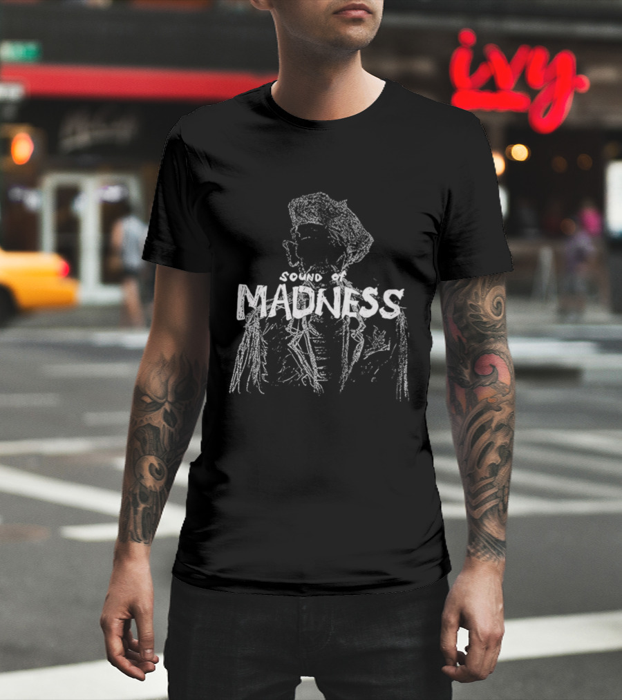 Madness Artistic Line Drawing T-Shirt