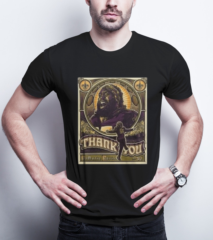 New Orleans Saints Thank You Demario Davis #56 T-Shirt
