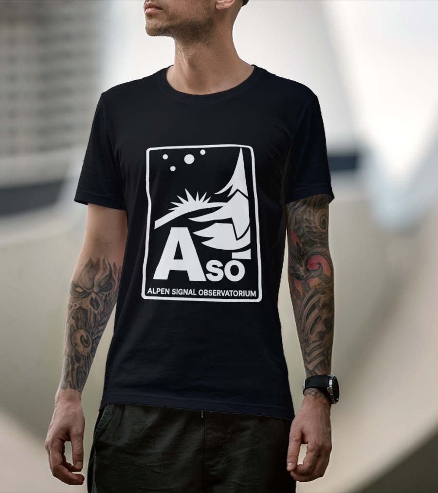 Aso Alpen Signal Observatorium Night Sky T-Shirt