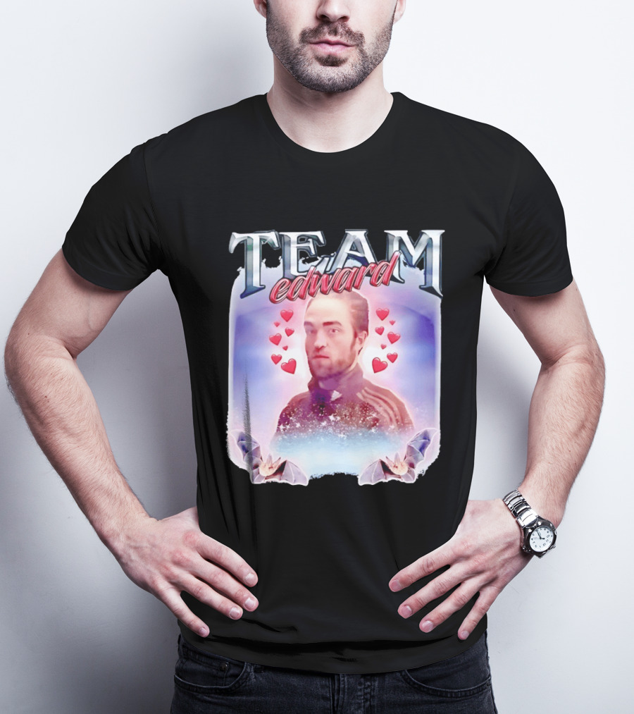 Team Edward Cullen Twilight Saga Heart Vampires T-Shirt