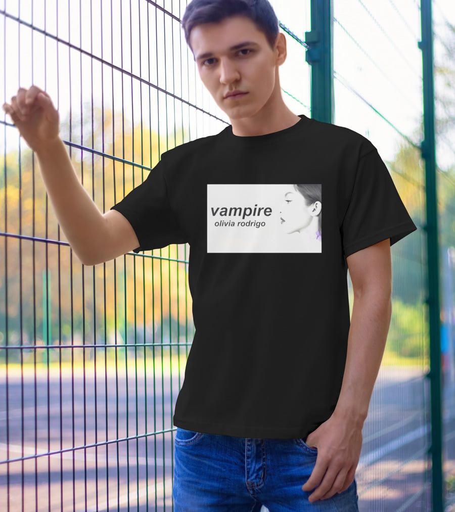 Vampire Olivia Rodrigo Pop Rock Side Profile T-Shirt
