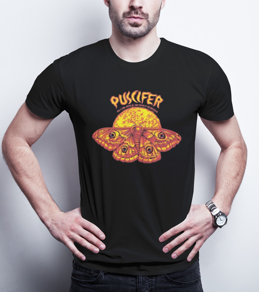 Puscifer Boch Center Wang Theatre Boston Moth Sunburst T-Shirt