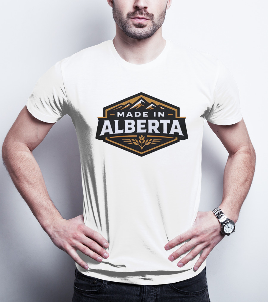 Made In Alberta Canadian Rockies Wheat T-Shirt