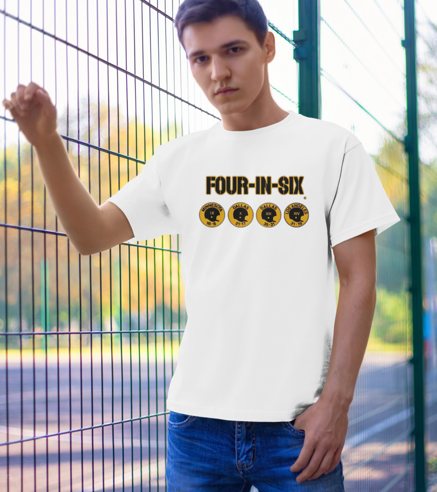 Four In Six Minnesota Dallas X XIII Los Angeles XIV IX 16 6 21 17 35 31 31 19 T-Shirt
