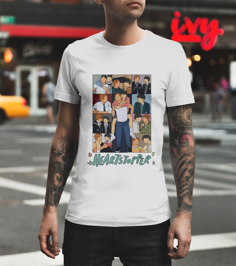 Heartstopper Nick And Charlie Comic Art Eras Tour T-Shirt