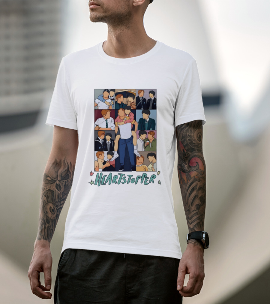Heartstopper Nick And Charlie Comic Art Eras Tour T-Shirt