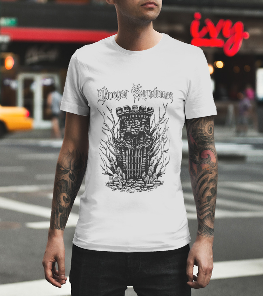Vinegar Syndrome Castle Gate Gothic Tower T-Shirt