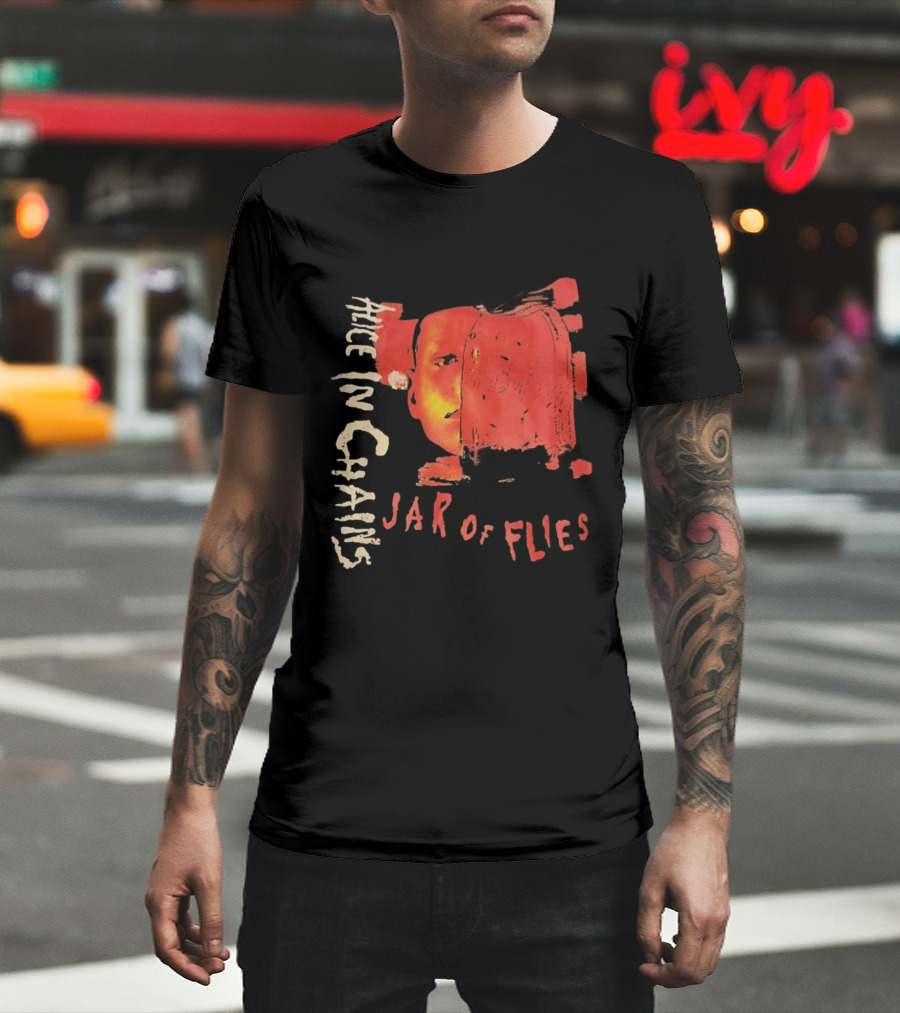 Alice In Chains Jar Of Flies Album Art Face T-Shirt